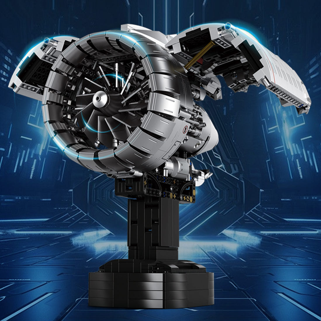 MOC Turbofan Aircraft Engine Model Kit - Realistic Turbofan Engine MOC ...