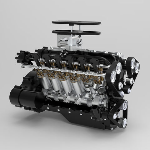 ENJOMOR V12 Engine GS-V12 72CC DOHC 4-Stroke 12-Cylinder 48-Valve Wate ...
