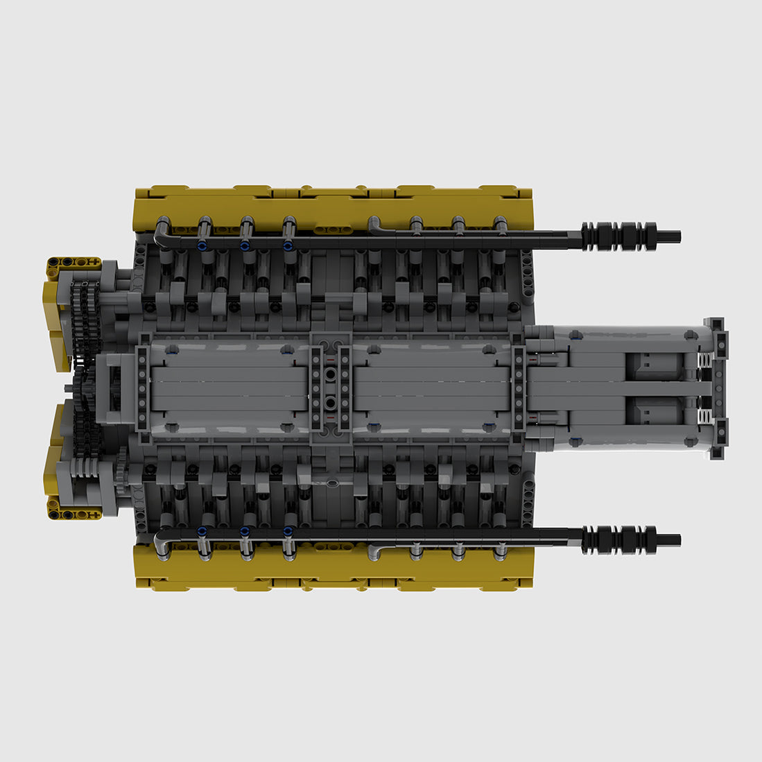 V16 Engine with Dual Pushrod Valves Building Block Engine Model MOC-16 ...