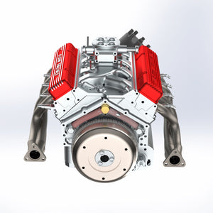 CISON V8 Engine 1/6 Scale CISON Small-Block Model, Water-Cooled 4-Stro ...