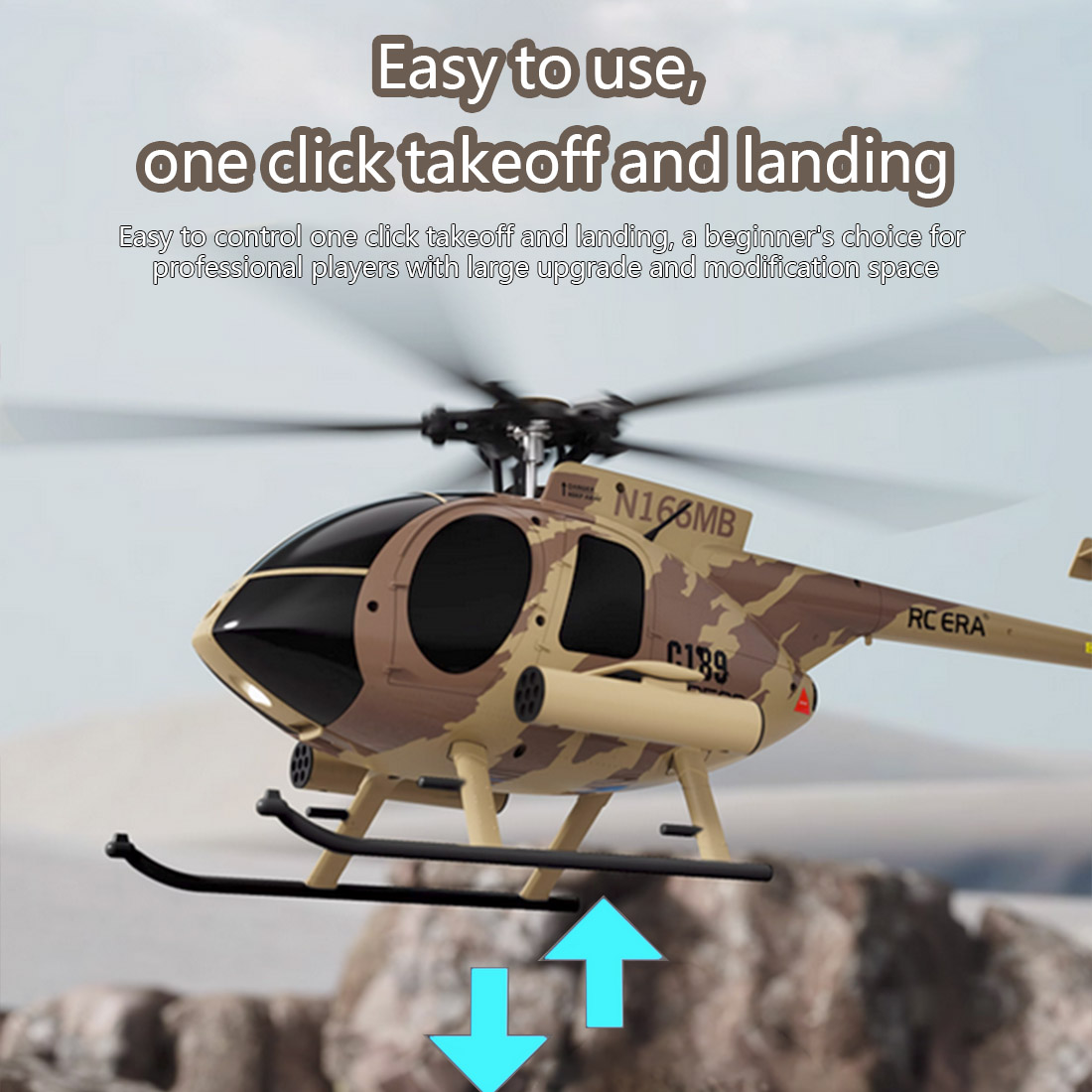 MD500 C189 Little Bird Aircraft Model 1/28 2.4G 4CH Single-Rotor Helic ...