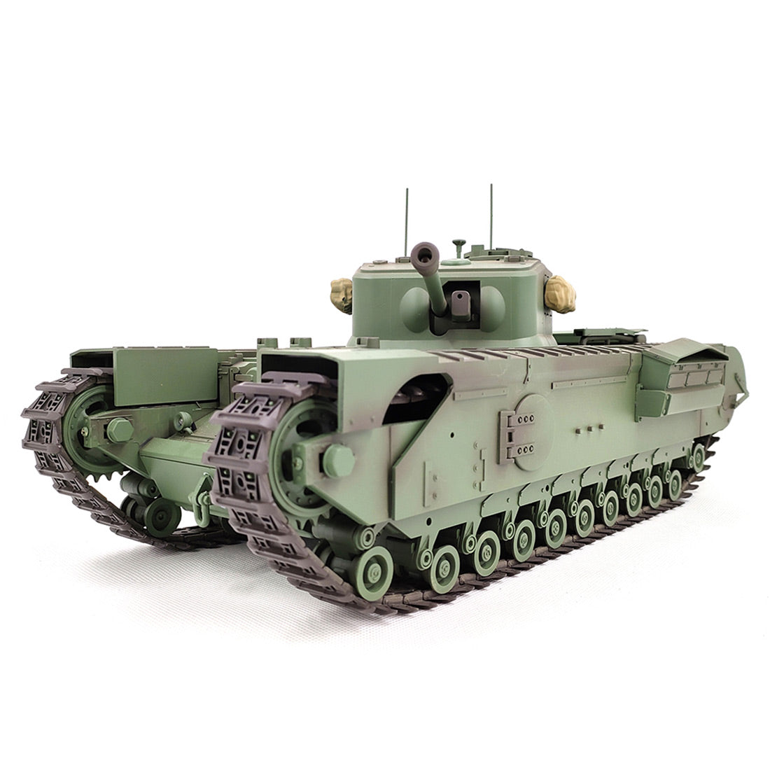 1/16 Scale 2.4G RC Churchill Main Battle Tank Infrared Military Vehicl ...