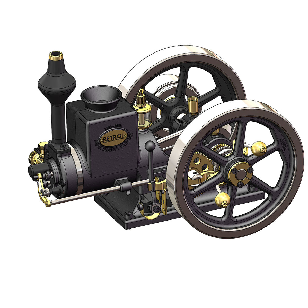 RETROL ENGINE HM-01 7cc Engine 4-stroke Horizontal Hit and Miss Intern ...