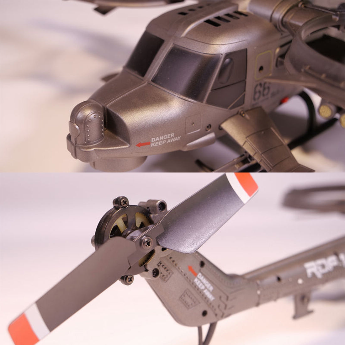 FX066 2.4G 4CH RC Apache Armed Helicopter Model Military Helicopter Mo ...