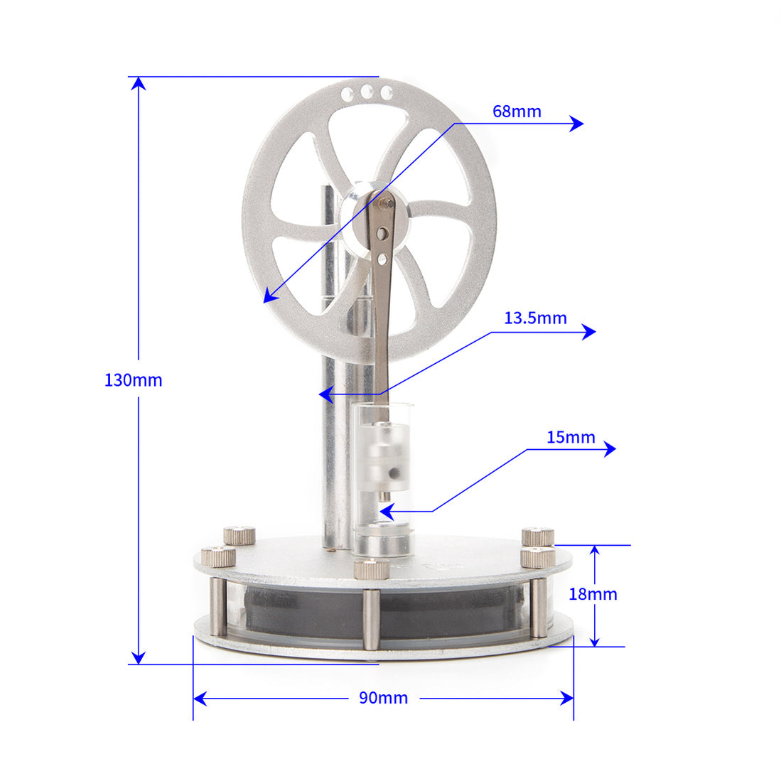 Low Temperature Stirling Engine Kit Magnetic Single-Linkage LTD Stirli ...