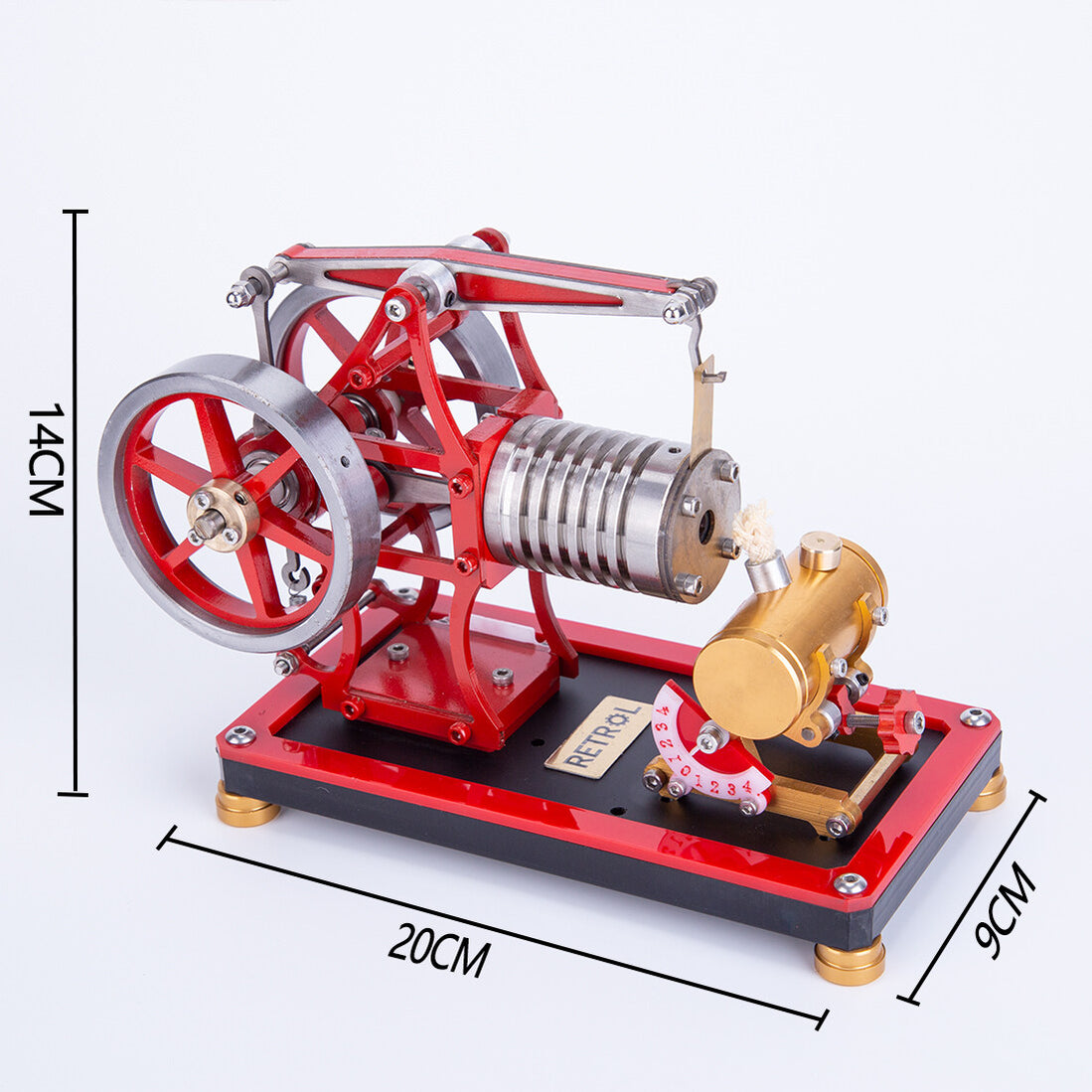 RETROL VE-01 Crossbeam Vacuum Engine Model Flame Eater External Combus ...