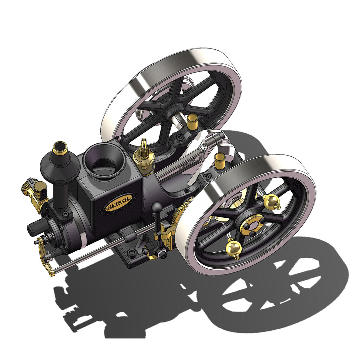 RETROL ENGINE HM-01 7cc Engine 4-stroke Horizontal Hit and Miss Intern ...