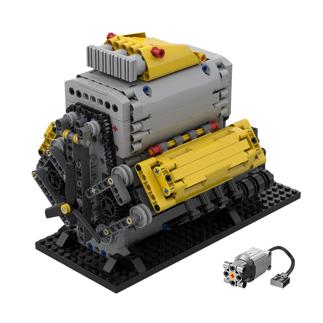 V8 Crossplane with Supercharger Building Block Engine Model MOC-17173 ...