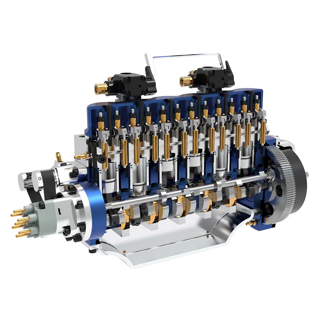 HOWIN L6-210 ENGINE Mini Inline Six-cylinder Four-Stroke Water-cooled ...