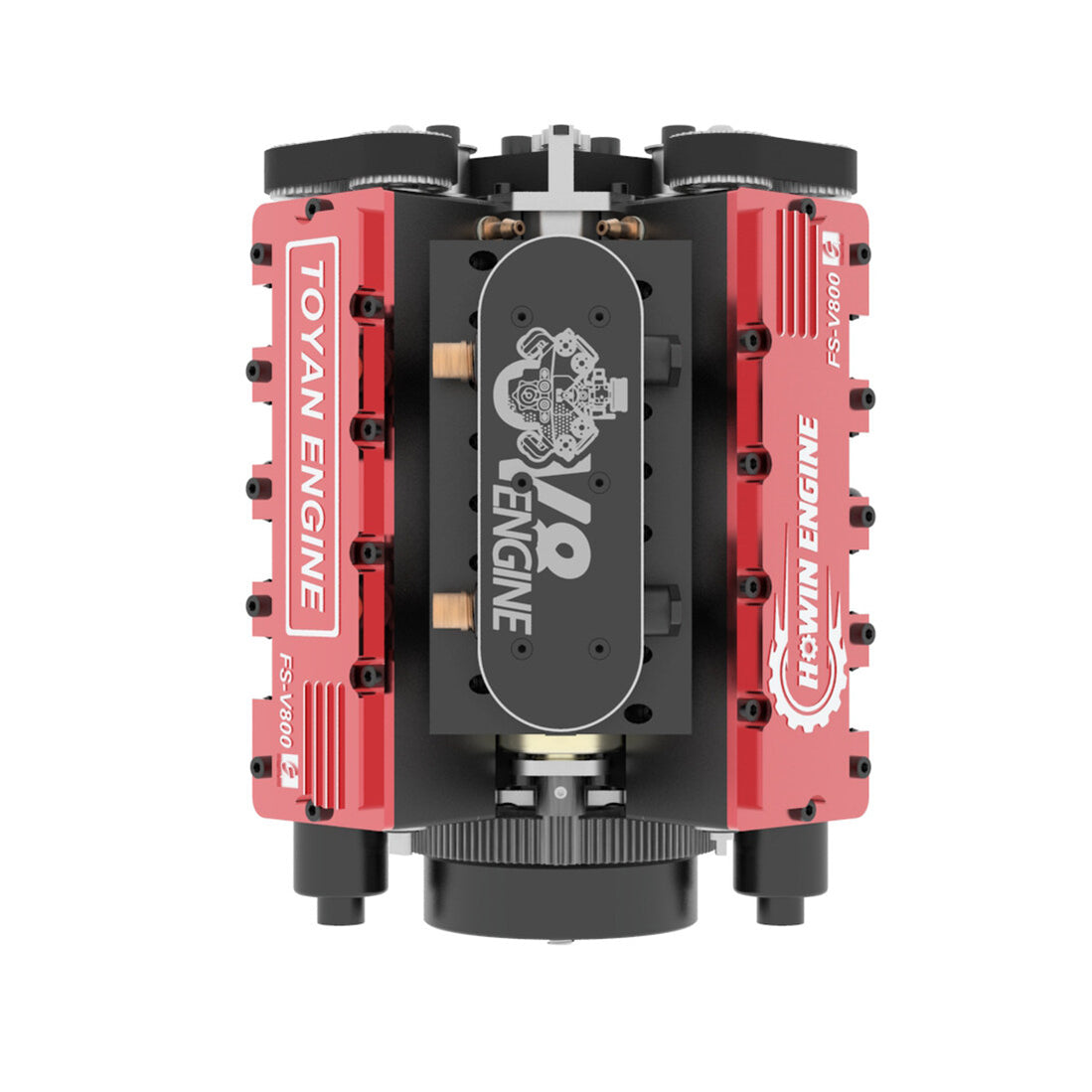 TOYAN V8 Engine FS-V800G 28cc Gasoline Model Kit with Supercharger, CD ...