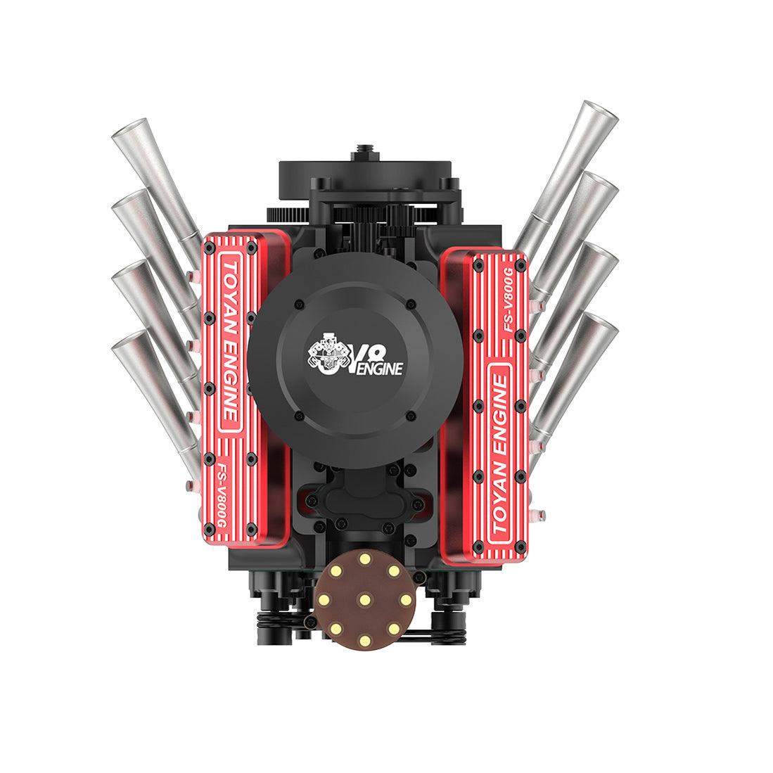 TOYAN V8 Engine FS-V800WGPC 1/10 Scale DIY Model Kit – 28cc Water-Cool ...