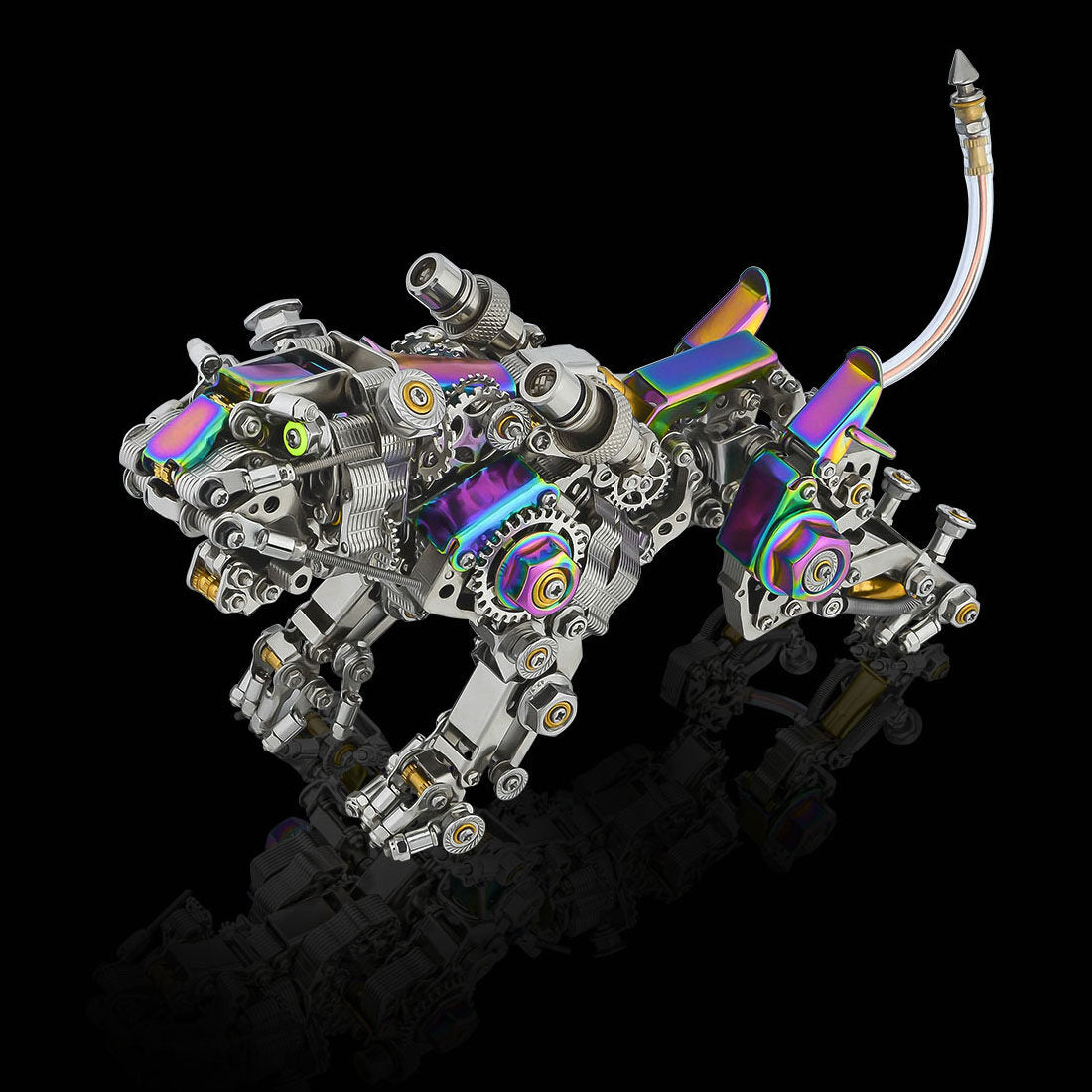 700PCS+ 3D Metal Bengal Tiger Kit Assembly DIY Toy - 3D Assembly Craft ...