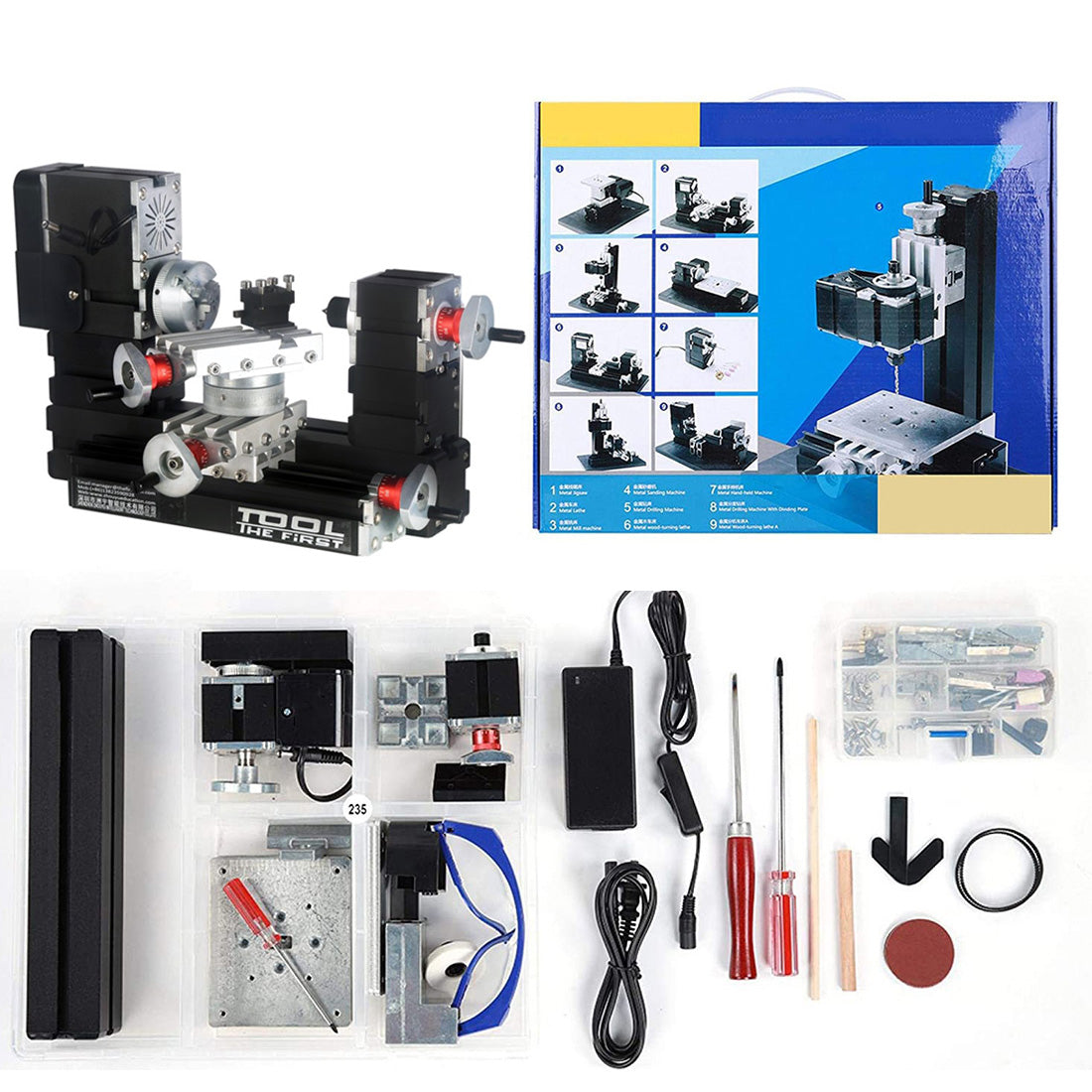 4 In 1 Micro Machine Tools DIY Assembly Kit - enginediyshop