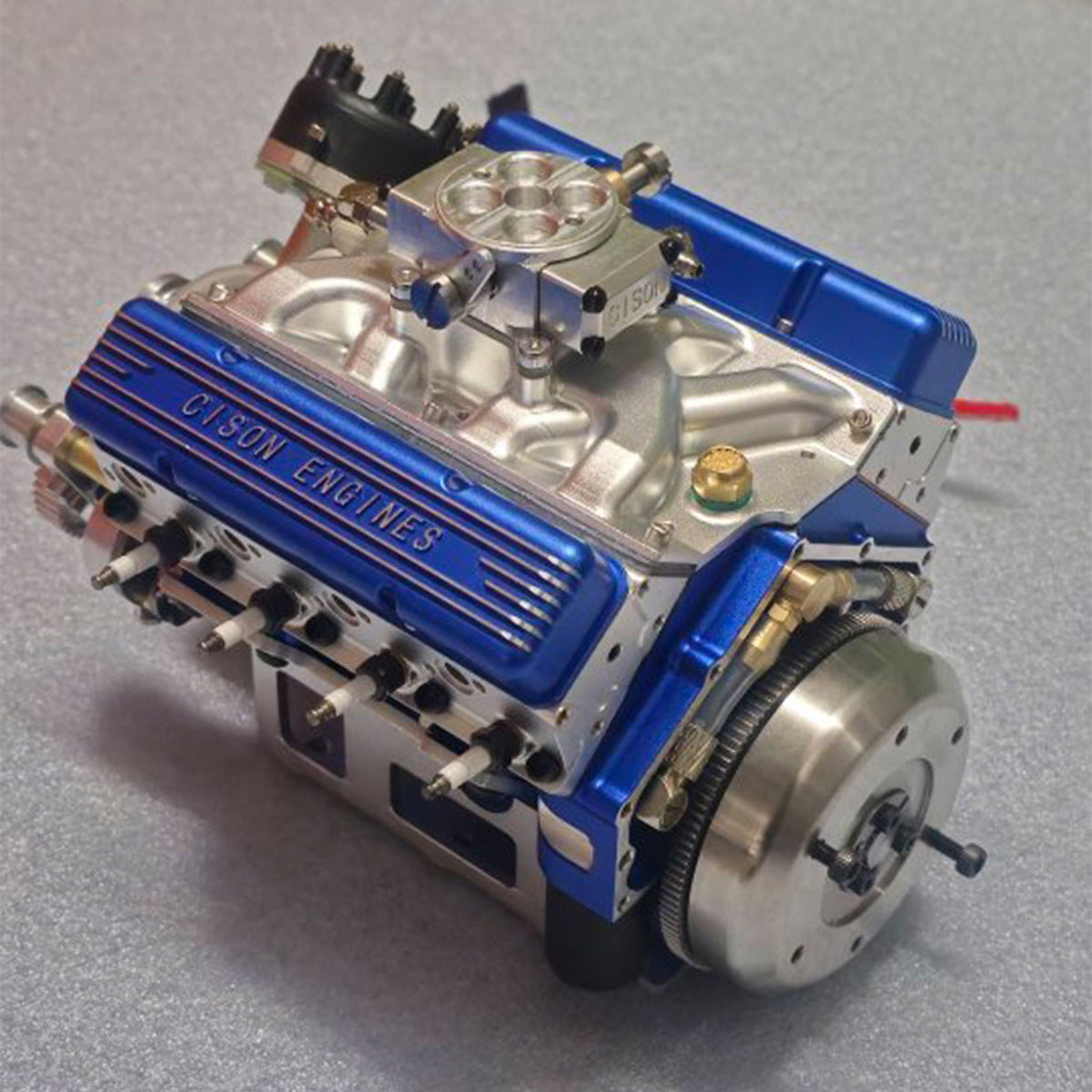 CISON V8 Engine 1/6 Scale CISON Small-Block Model, Water-Cooled 4-Stro ...