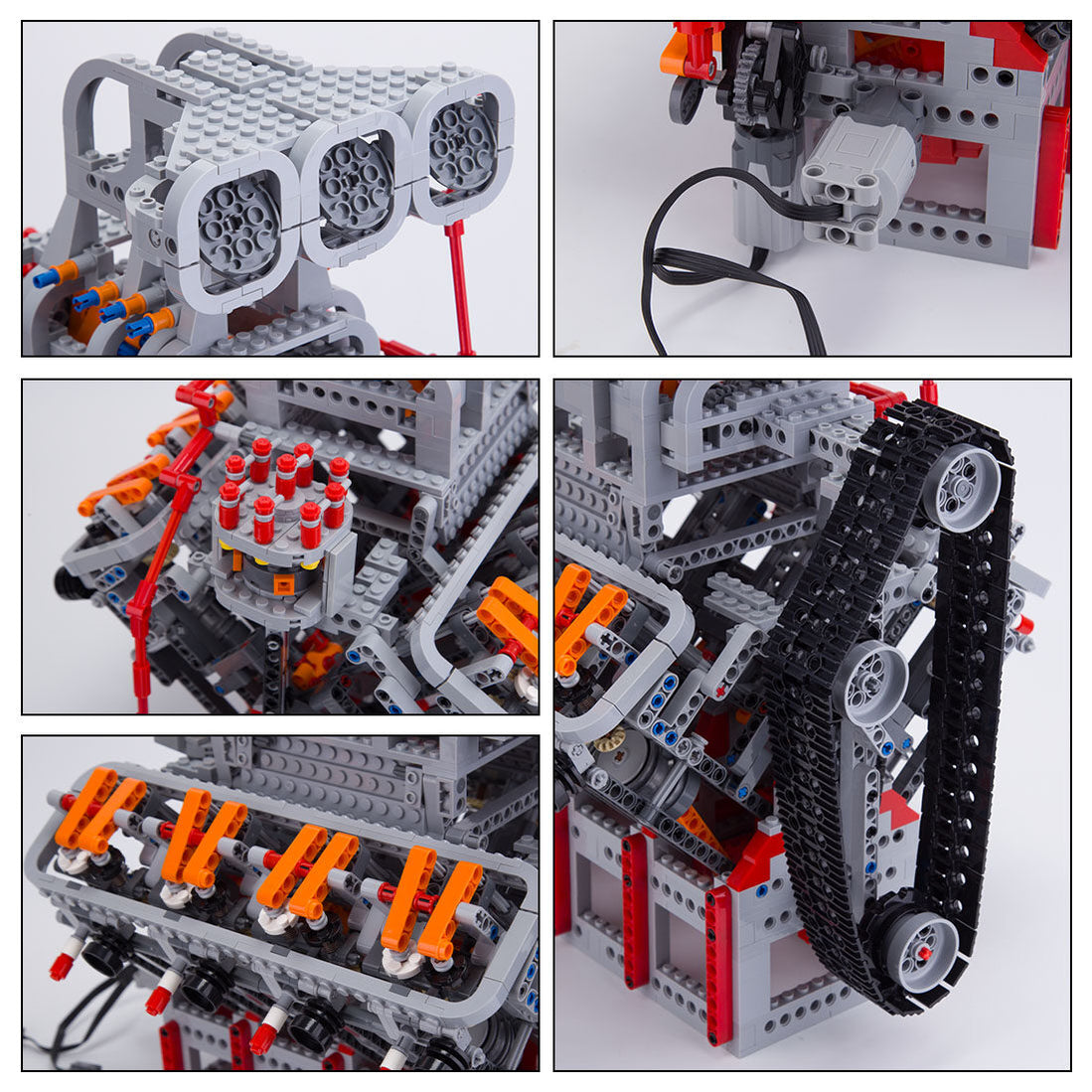 HOLDEN OHV 5.0L V8 Motor MOC Engine Model Building Blocks - 2106PCS ...
