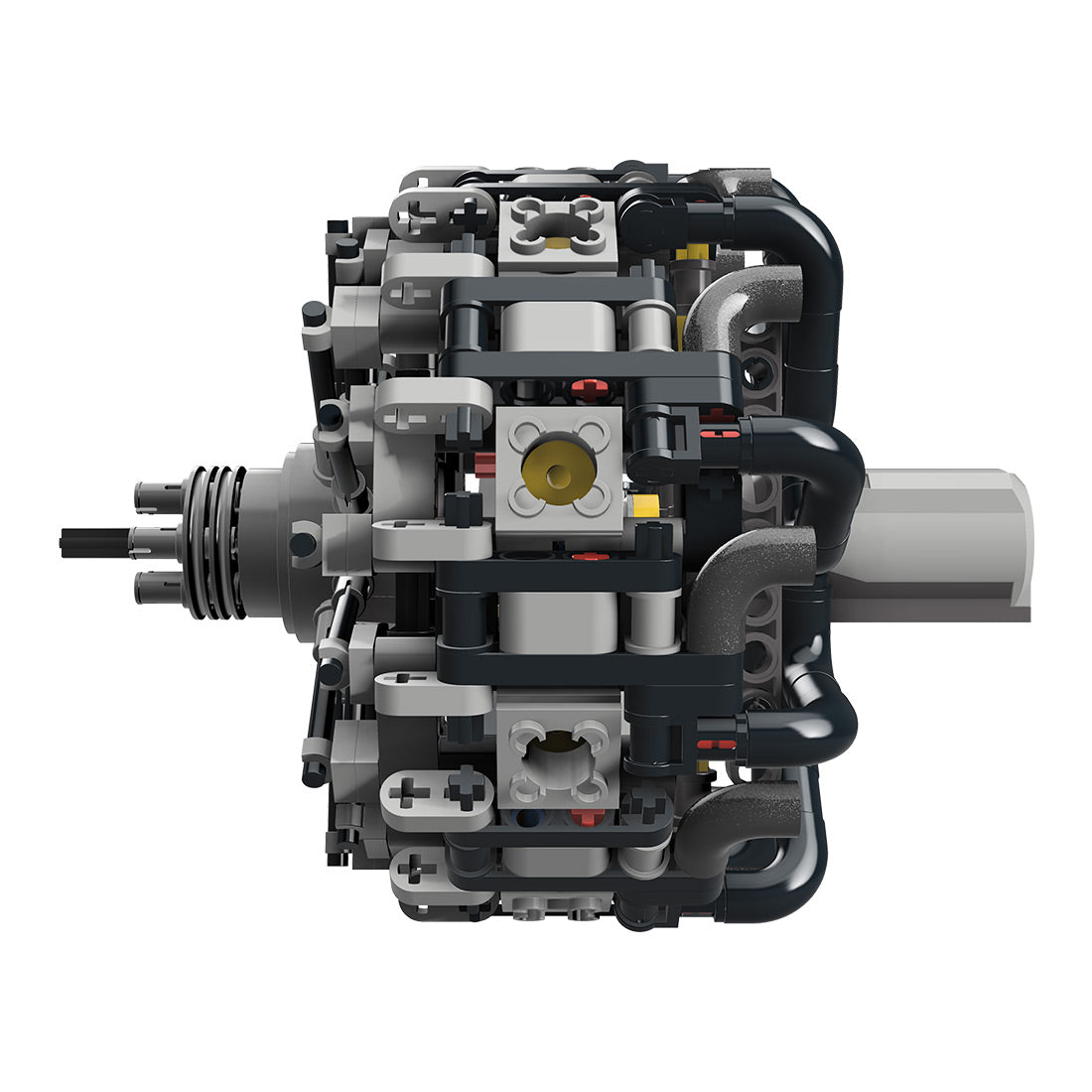 Radial 9-Cylinder Reciprocating Engine Assembly Toy Building Blocks Se ...