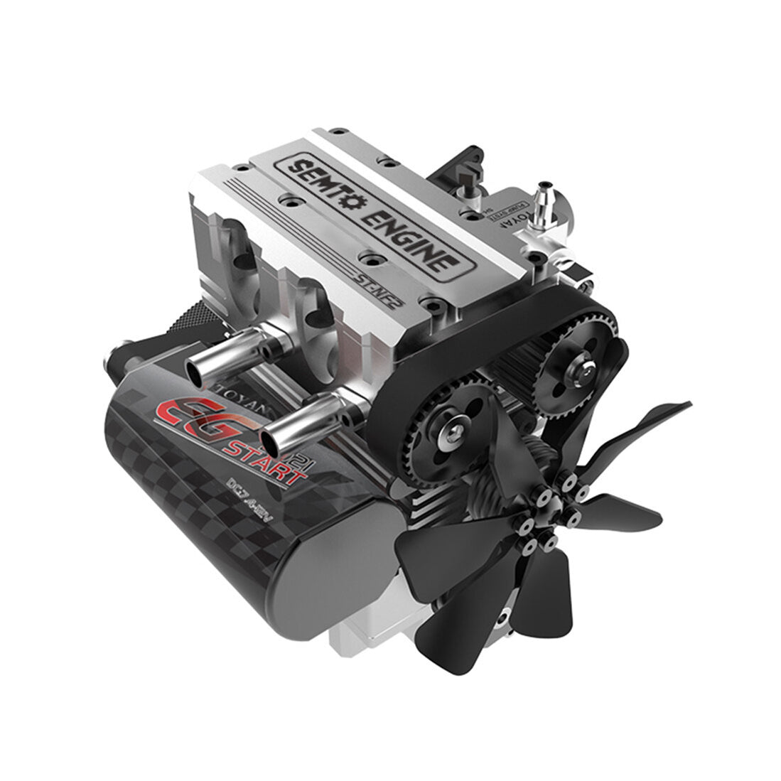 SEMTO ENGINE ST-NF2 7.0cc Mini Inline Double-cylinder Four-stroke Air ...