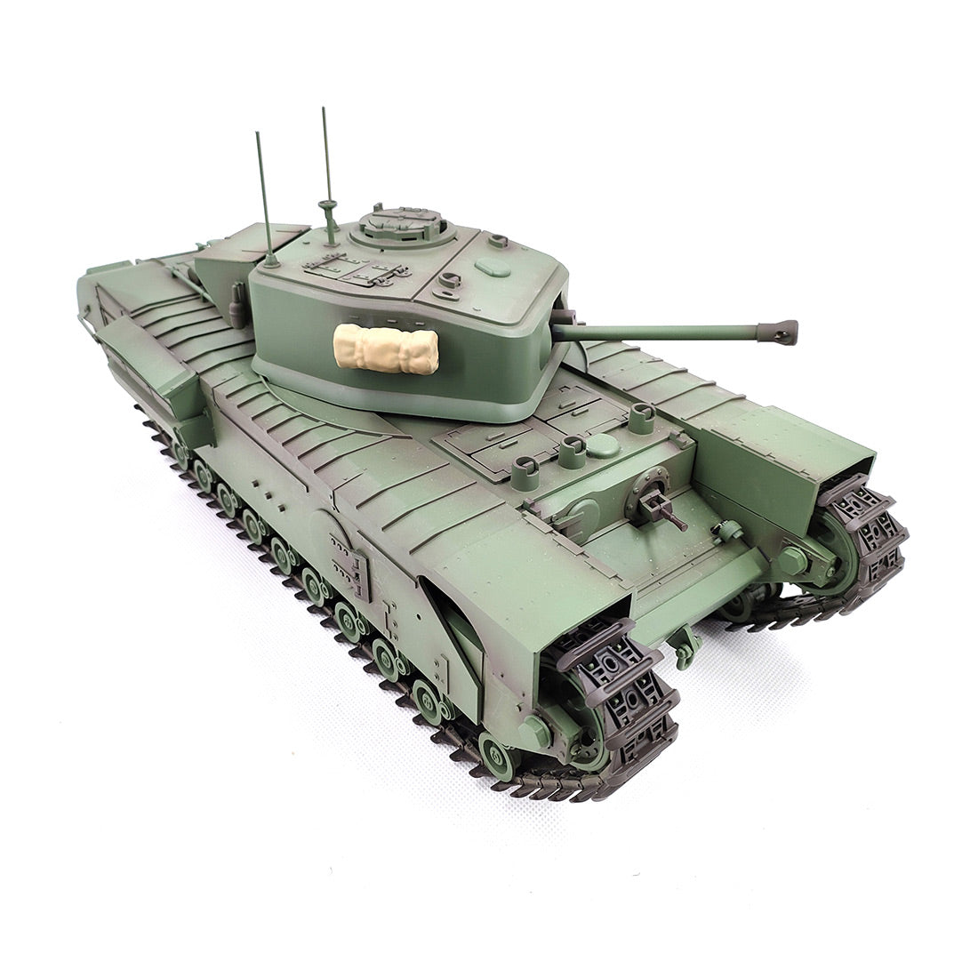 1/16 Scale 2.4G RC Churchill Main Battle Tank Infrared Military Vehicl ...