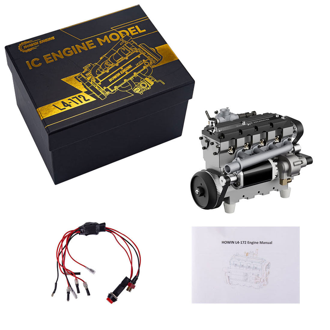 HOWIN ENGINE L4-172 17.2cc SOHC Inline Four-cylinder Four-stroke Water ...