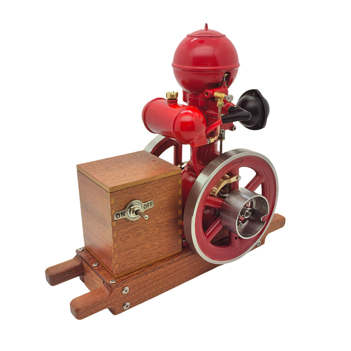 B01 Hit and Miss Gasoline Engine Model Ball Top Miniature Water-Cooled ...