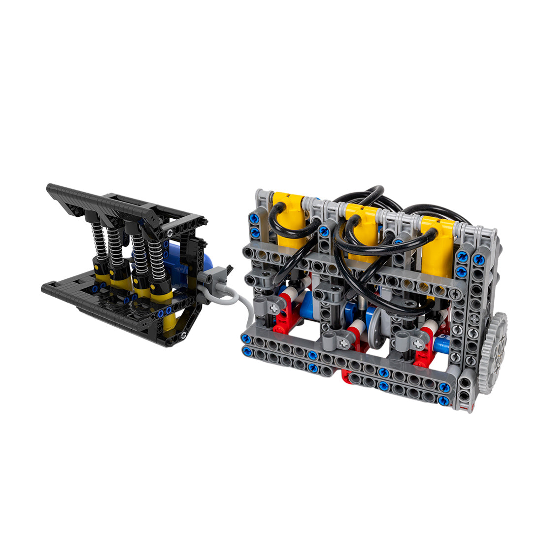 MOC-157730+MOC-164704 Three Cylinder Pneumatic Engine & Manual Air Pum ...