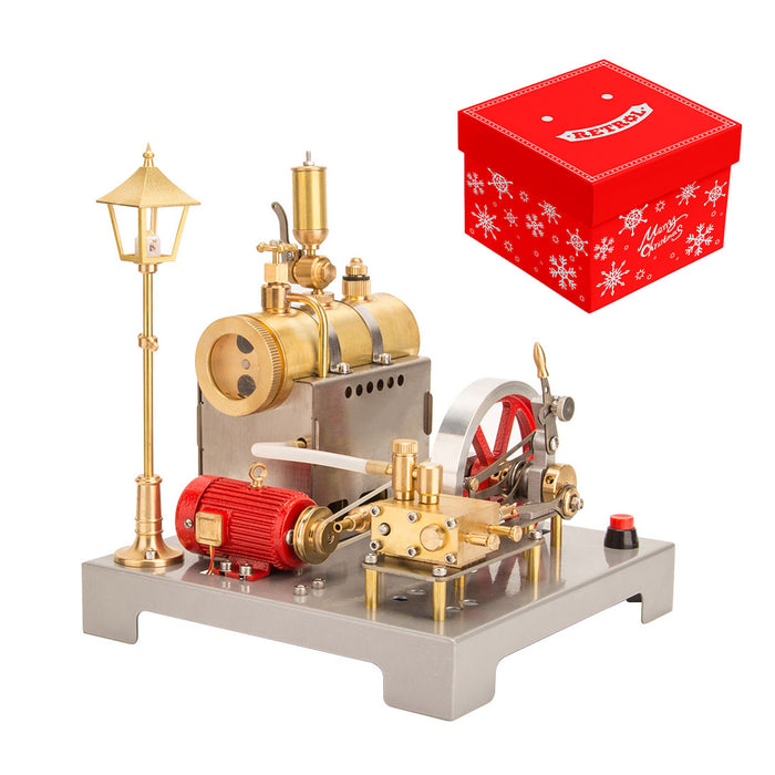 RETROL SE-02 Metal Steam Engine with Horizontal Boiler Model Kit and G ...