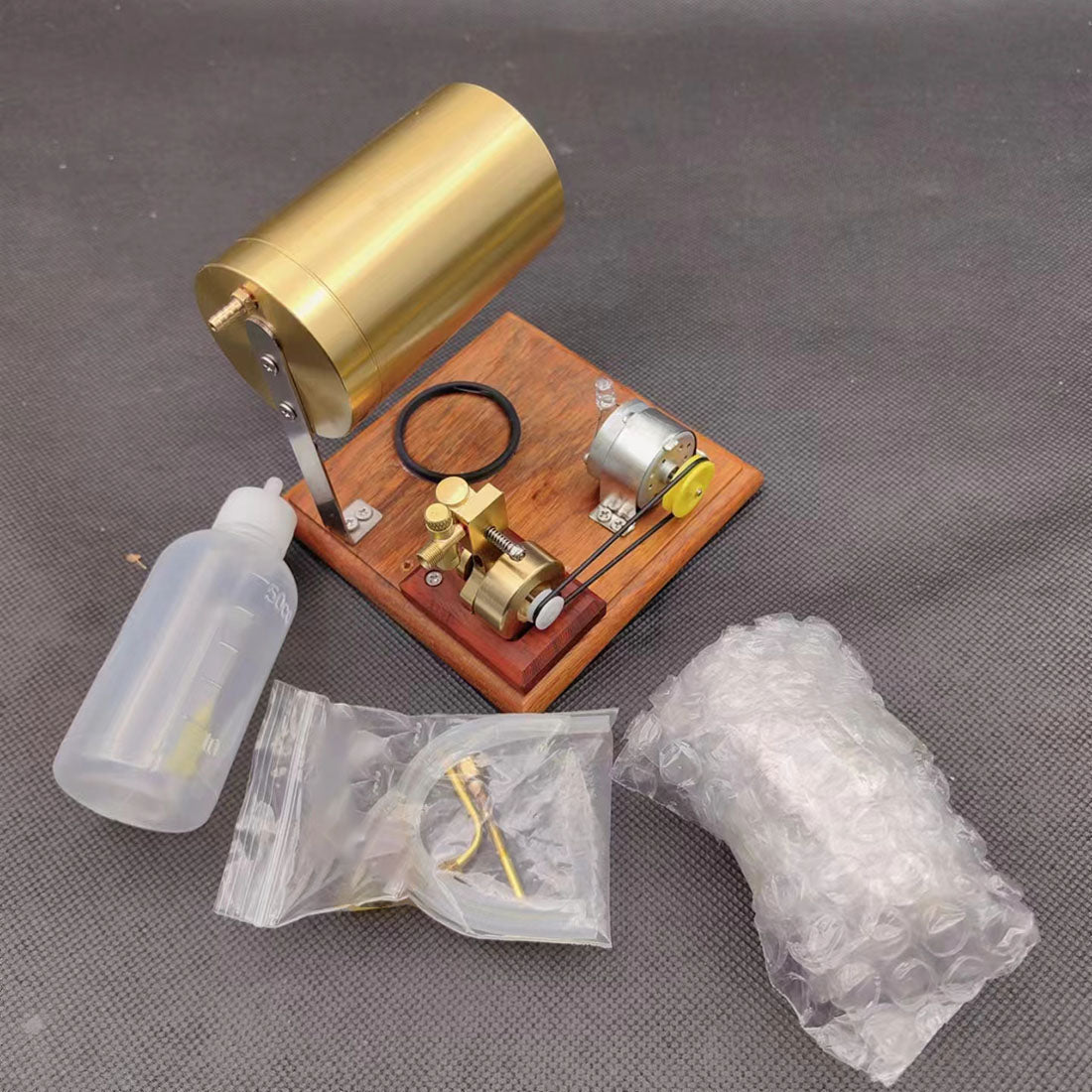 Mini Oscillating Steam Engine & Generator Model Steam-powered Mechanic ...