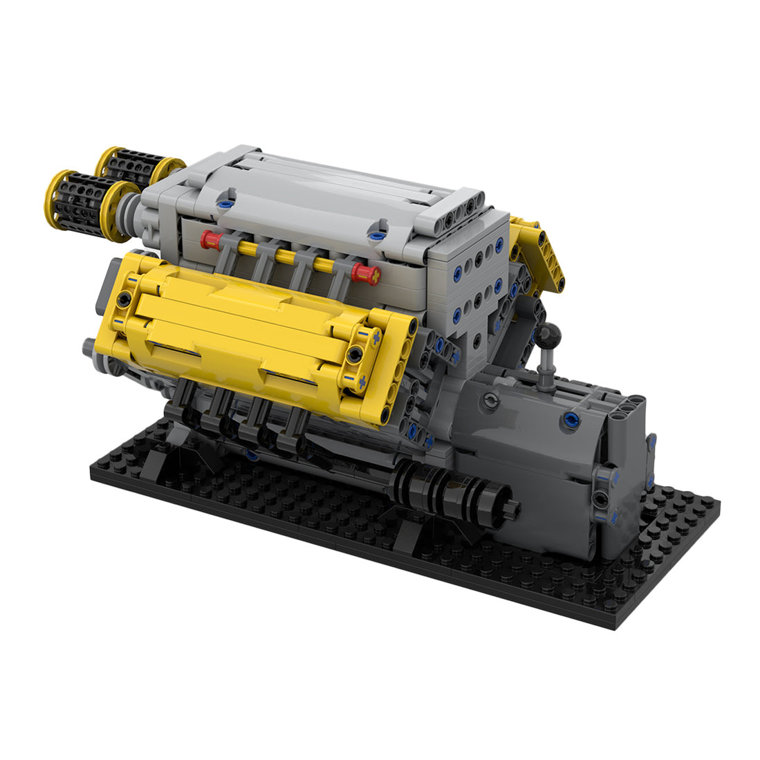 V8 Crossplane Crankshaft Building Block Engine Model MOC-171736 ...