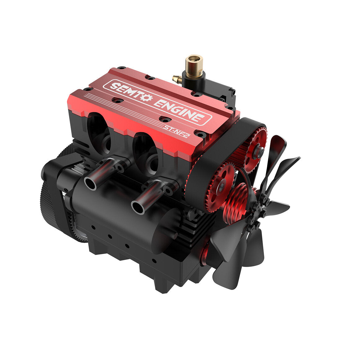 SEMTO ENGINE ST-NF2 7.0cc Mini Inline Double-cylinder Four-stroke Air ...