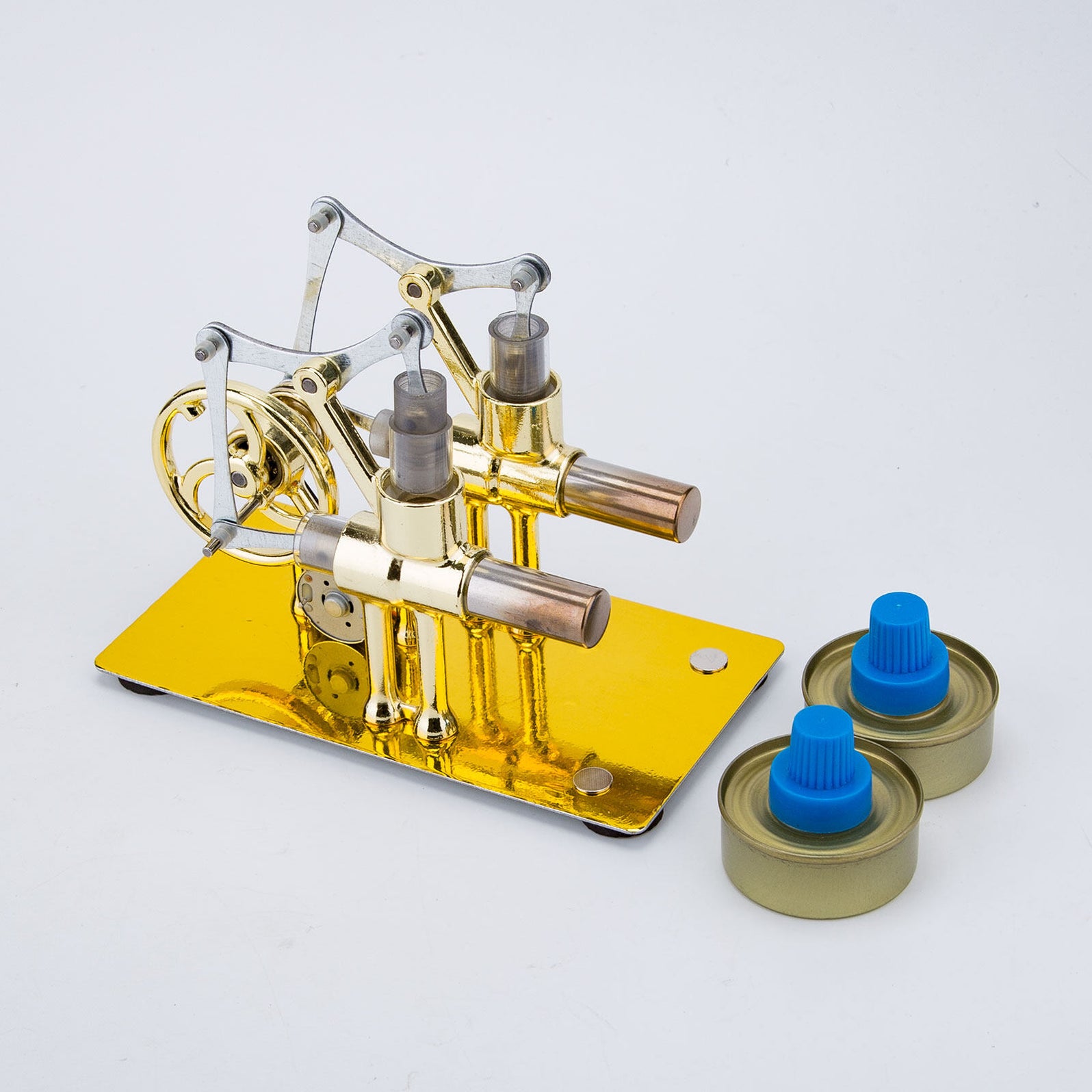 2 Cylinder Stirling Engine Electricity Generator with Bulb Stirling En ...
