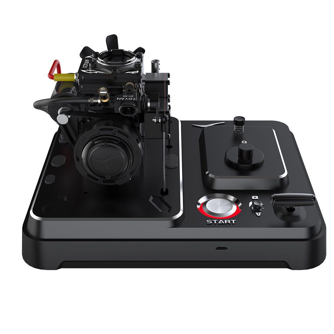 TOYAN FS-S100AT1D-XP Single-Cylinder Four-Stroke Nitro & Gasoline Tran ...