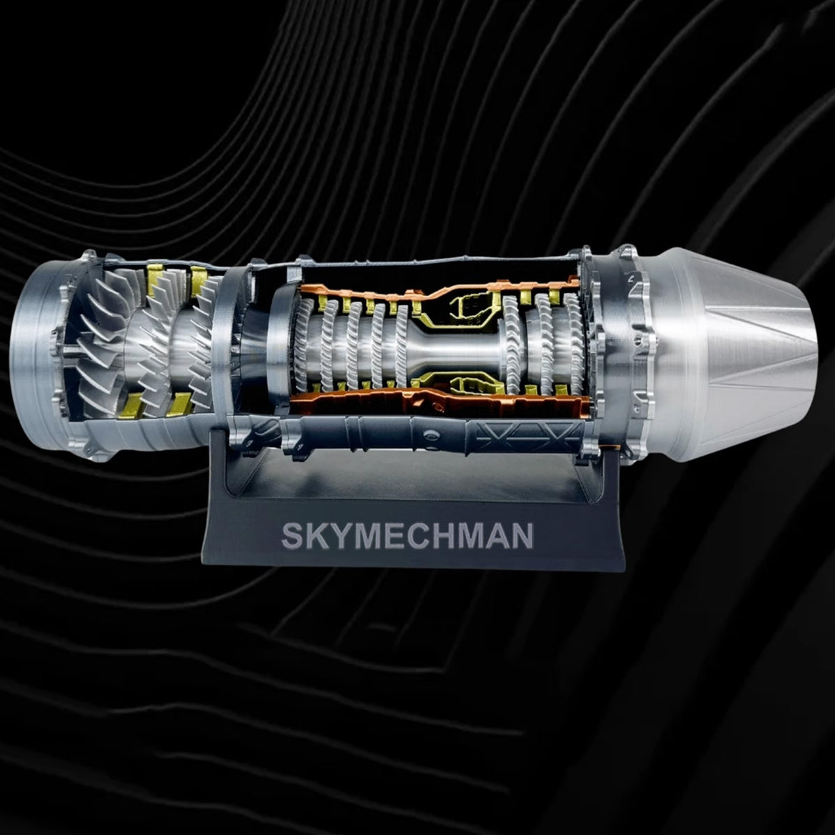 SKYMECHMAN 1/18 Scale 3D Printed WS-15 Functional Turbofan Engine Mode ...