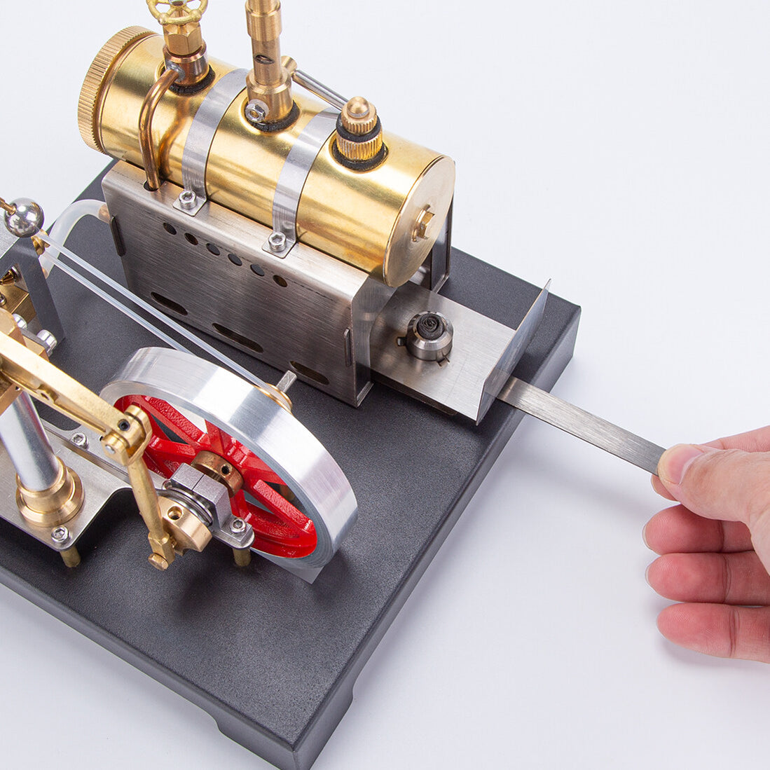 RETROL Metal Steam Engine Model with Boiler & Flyball Governor (84PCS ...