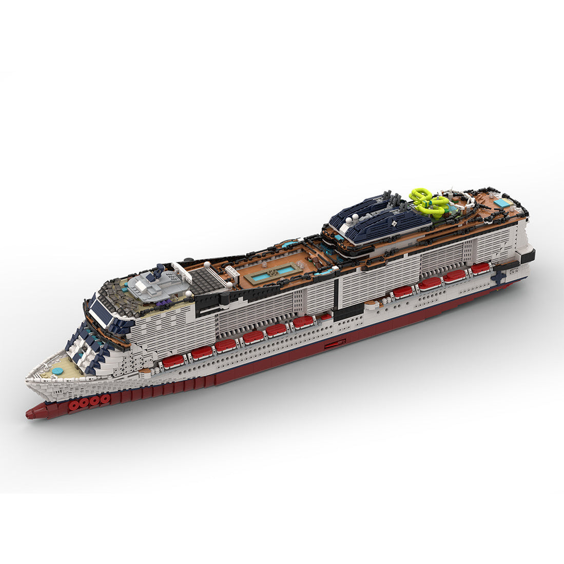 MSC-fisrt-Grandiosa Active Italian Cruise Ship Assembly Building Block ...