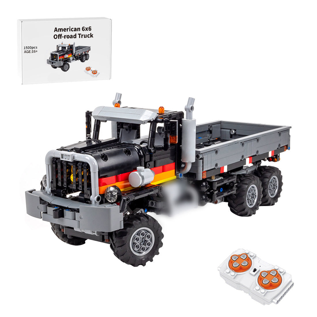 MOC-219862 1/20 Scale American 6x6 Off-road Truck Building Blocks Set ...