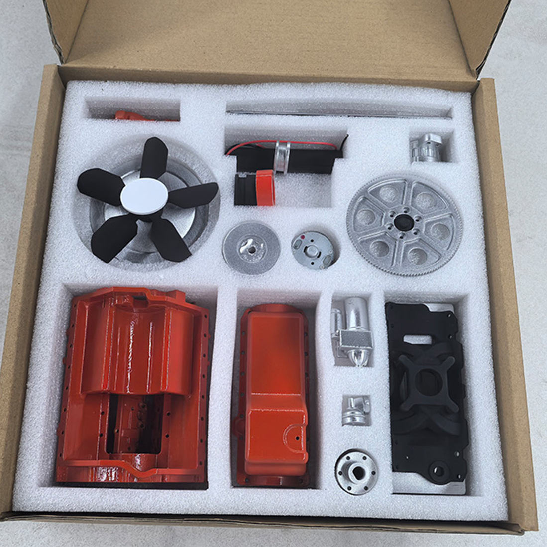 ENJOMOR V8 Internal Combustion Engine Model Kit 1/6 Scale Working 3D-P ...
