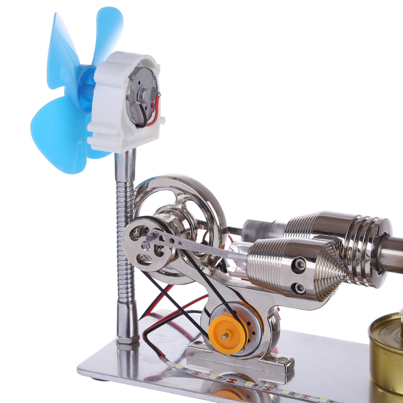 ENJOMOR γ-Typ-Stirlingmotor-Generator-Modell, wissenschaftliches Exper ...