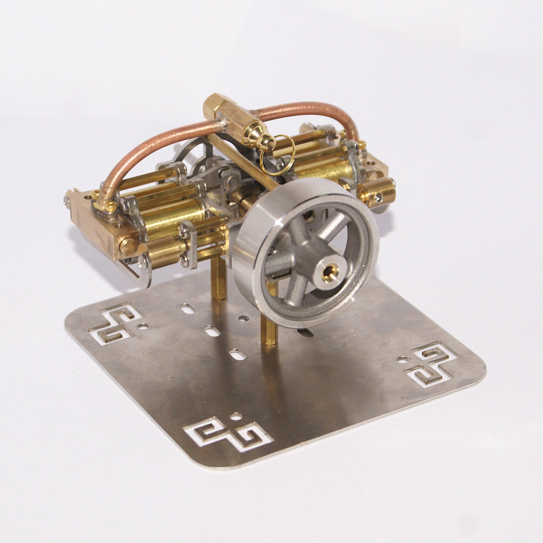 Mini 4 Cylinders Horizontally Opposed Steam Engine Model for Model Shi ...