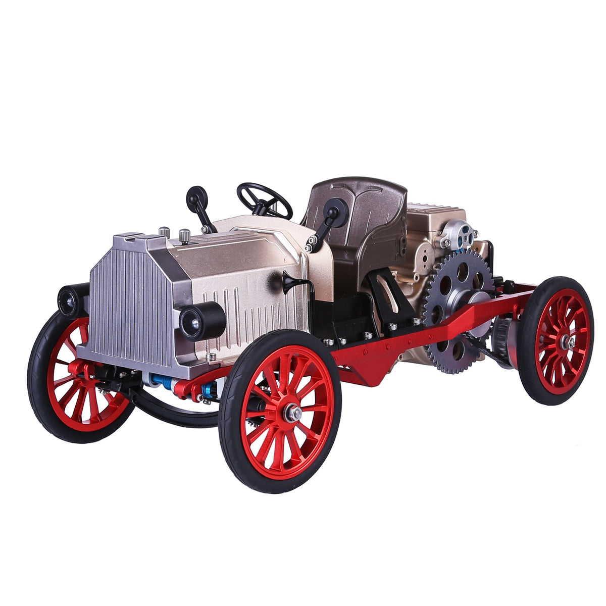 Teching Mini Electric Single-cylinder Engine Vintage Classic Car DIY ...